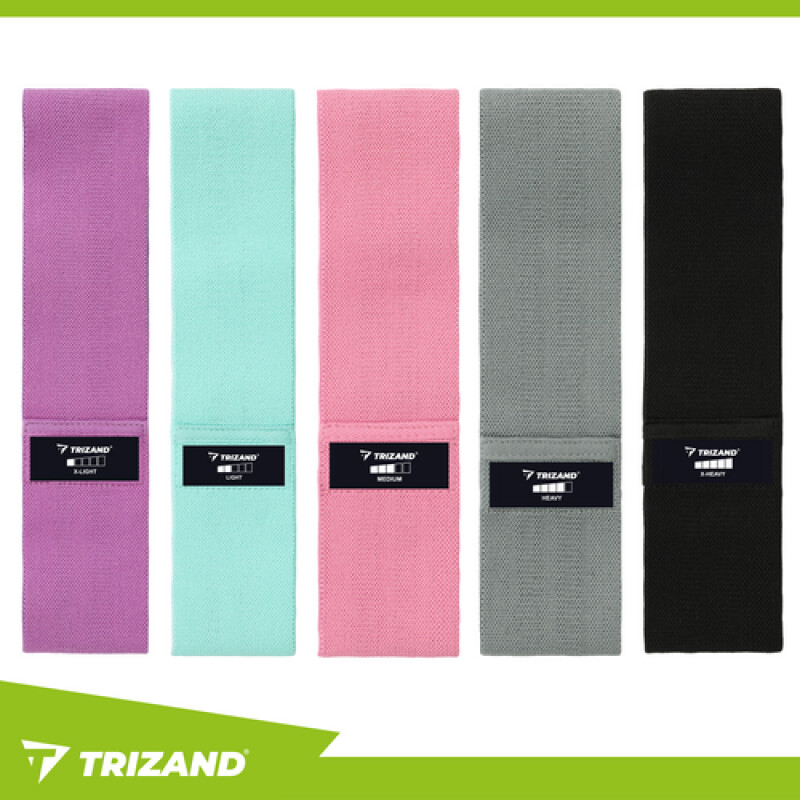 Fabric Resistance Bands Fitness Set, 5 pcs. 00025877 Fitness Equipment ...